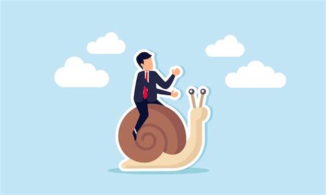 premium vector slow growth foolish mistakes hinder progress a leader
