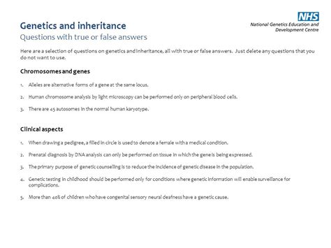 Genetic Inheritance Questions And Answers Inheritance Practice Exam