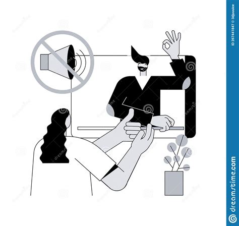 Sign Language Classes Abstract Concept Vector Illustration Stock Vector Illustration Of