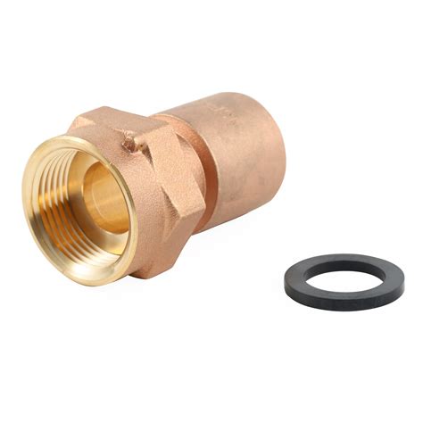 Lead Free Brass Solder Meter Coupling With Swivel Nut From China