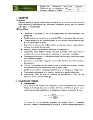 Salinidad En El Crudo Contenido De Agua Por Destilacion Bsandw Pdf