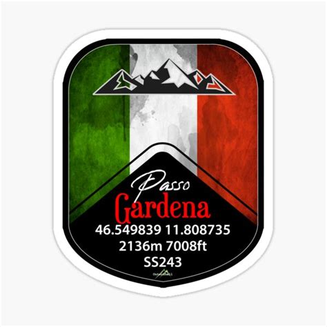 Passo Gardena Dolomites Italy Aufkleber And T Shirt Sticker Von