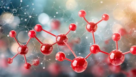 Molecule Atoms Structures Universe Background Stock Illustration
