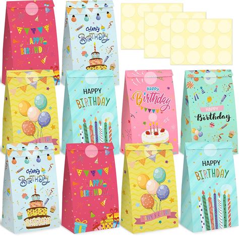Vgoodall 36pcs Birthday Treat Bags Happy Birthday Party