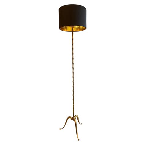Gilt Brass Bamboo Floor Lamp At 1stdibs