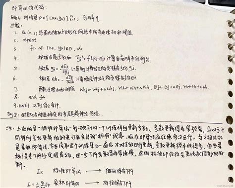 吃瓜教程task4 神经网络 西瓜书第五章 前馈神经网络 伪代码 csdn博客