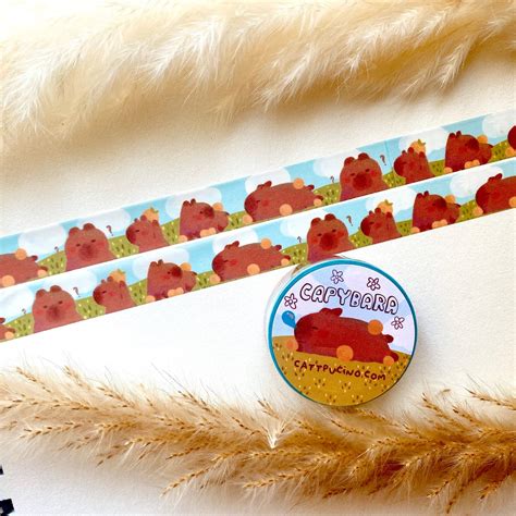 Capybara Washi Tape Cattpucino