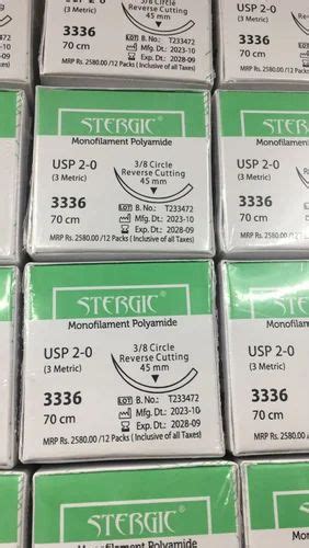 White Disposable Monofilament Polyamide Suture Packaging Type Box 3
