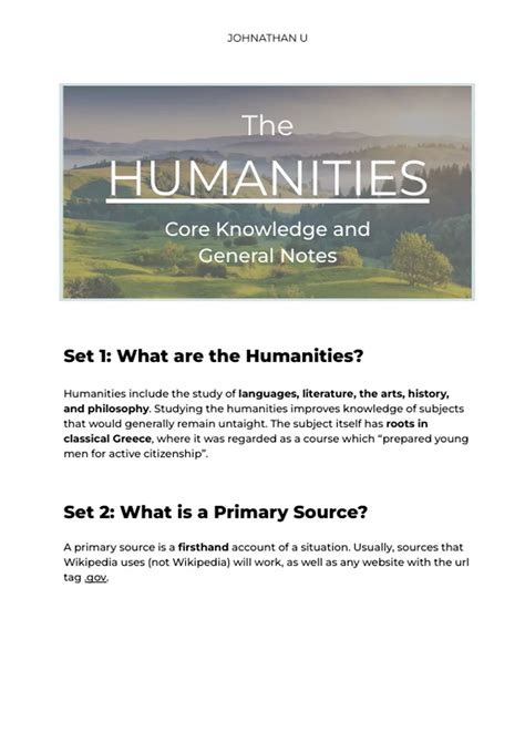 Learn Humanities Core Knowledge Package Deal Half Off Stuvia Us