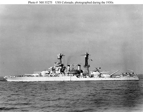 The Pacific War Online Encyclopedia Colorado Class Us Battleships