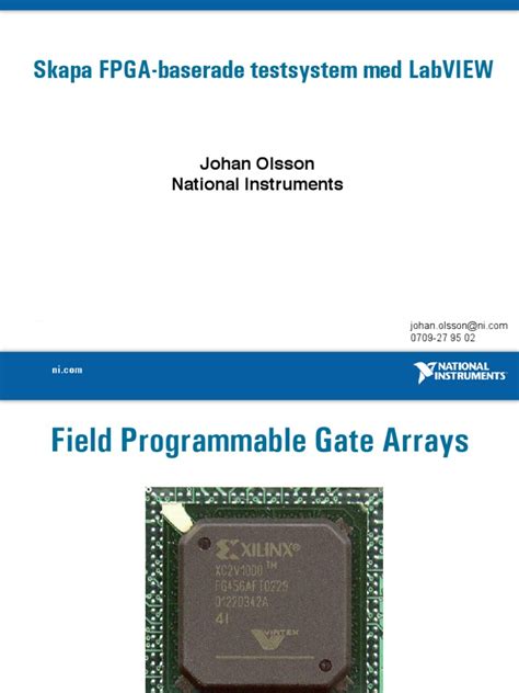 skapa fpga baserade testsystem med labview johan olsson national