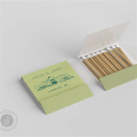 Custom Matchbooks Party Favors Etsy