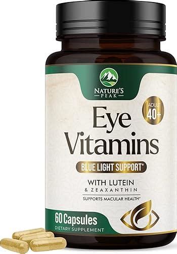 Vitaminas Para Los Ojos Y Suplemento Mineral Contiene Zinc Cobre Luteína Y Zeaxantina Apoya