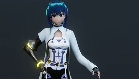 Anime Girl Rigged 3d Model Turbosquid 2127315
