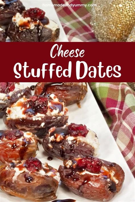 Boursin Cheese Stuffed Dates Homemade And Yummy