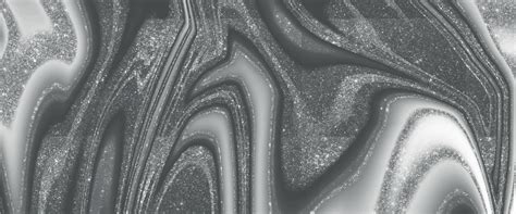 Abstract Black Liquid Texture With White Glitter Luxury Background