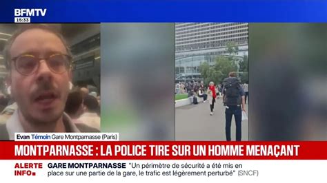 Il Y A Eu Un Mouvement De Foule Explique Evan Témoin De Lincident à La Gare Montparnasse