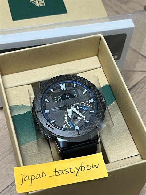 Casio Watch Protrek Angler Line Radio Solar Prw 73x 1jf Mens Black Ebay