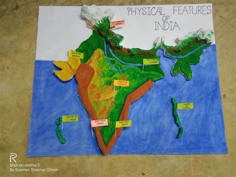 Physical Map Of India With Playdough Artofit