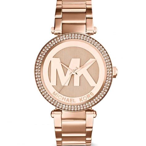 Michael Kors Ladies Mk Logo Dial Parker Watch