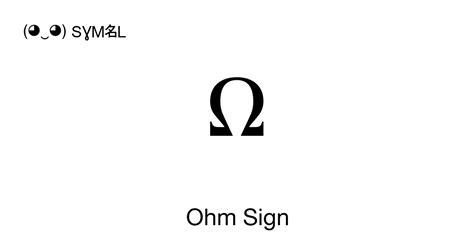 Ω Ohm Sign Symbol Meaning Copy And Paste Unicode Character ‿ Symbl