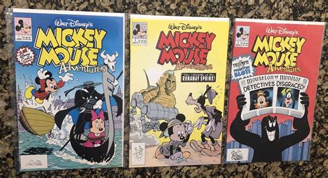 Mickey Mouse Adventures Walt Disney Comics 1990 Issues 1 2 3 Nm