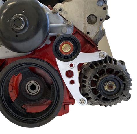 Ls Low Mount Alternator Bracket Camaro Spacing Circles Ls1 Black Chap