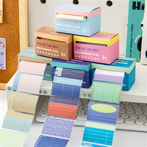 Creative Boxed Pull Out Note Stickers To Mark Message Classification