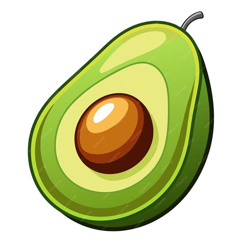 Avocado Clip Art And Vector Design With A White Background Premium Ai