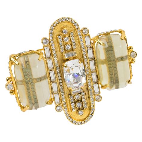 Gianfranco Ferre 1980s Classical Jeweled Griffin Brooch For Sale At 1stdibs