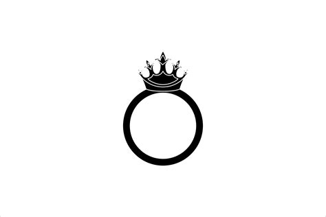 Wedding Crown Ring 4 Solid Icon Graphic By Raysaozora · Creative Fabrica