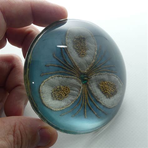 Edwardian Era Glass Dome Paperweight Superb Material Design