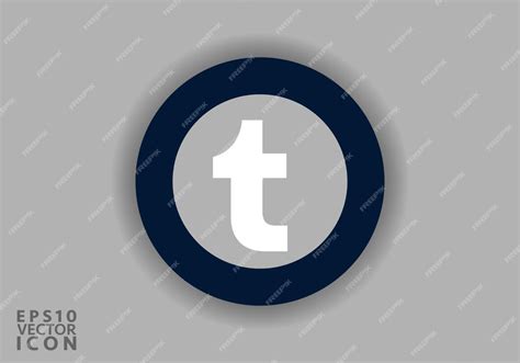 Premium Vector Tumblr Logo Vector Is A Stylized Representation Of The
