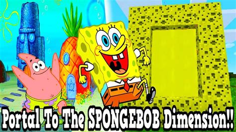 Minecraft How To Make A Portal To The Spongebob Dimension Spongebob Dimension Showcase