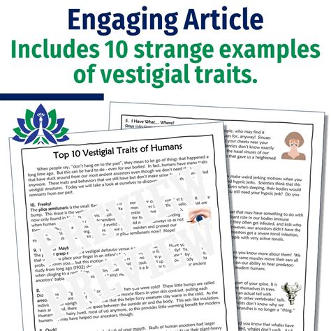 Vestigial Structures Activity Flying Colors Science