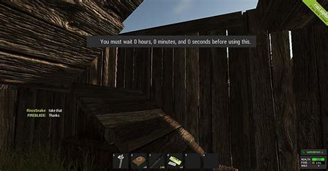 So I Was Playing Rust And Tried To Use A Starter Kit For Some More Wood Imgur