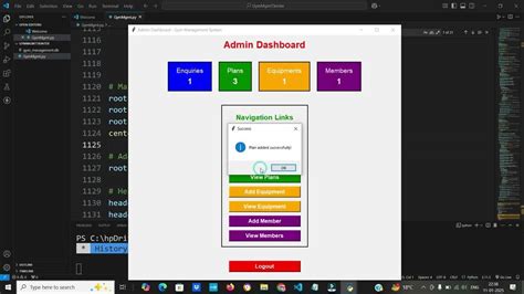 Gym Management System Using Python Tkinter Youtube