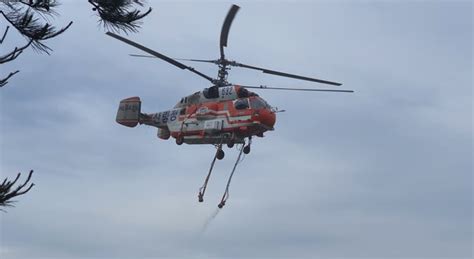 울진 행곡리 산불 사흘째 헬기 7대 동원해 막바지 잔불정리 총력 울진투데이