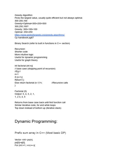 Greedy And Dynamic Programming Concepts Pdf Dynamic Programming