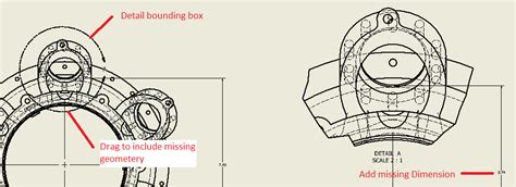 How To Create A Detail View When Some Geometry Is Not In The Detail