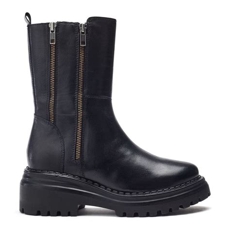 Moda In Pelle Luccia Black Leather Boots Footwear Uk