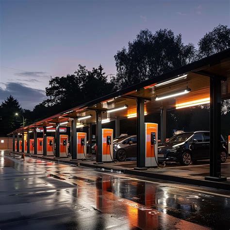 Modern Bus Stations Premium Ai Generated Image
