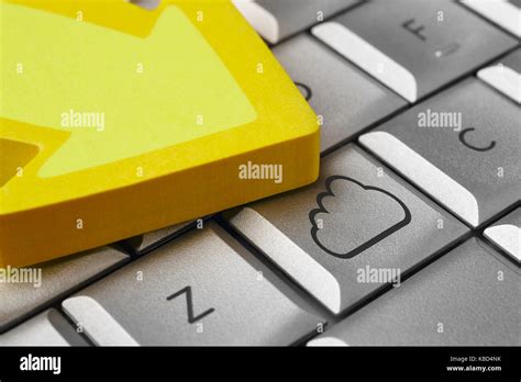 Cloud Symbol On A Computer Keyboard Big Data File Horizontal Stock Photo Alamy
