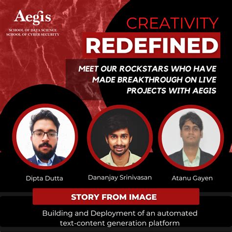 Data Science Rock Star Dipta Dutta Dananjay Srinivasan And Atanu Gayen With Their Break Through