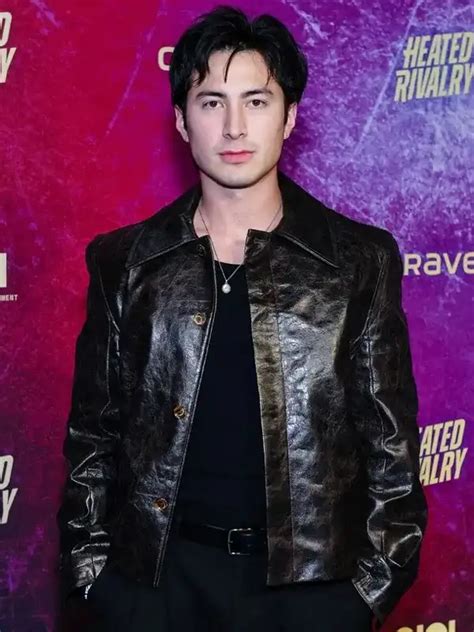 Heated Rivalry Hudson Williams Brown Leather Jacket
