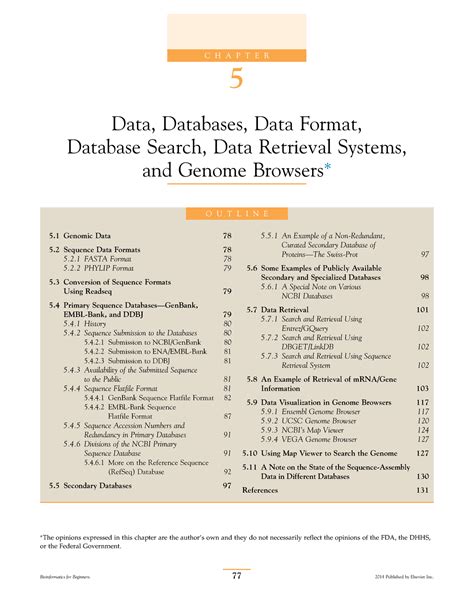 Chapter Data Databases Data Format Database Search Data Bioinf C H A P T E R Data