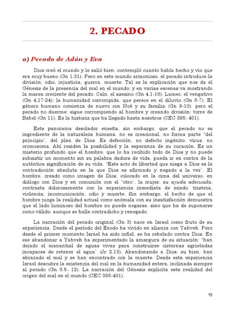 Pecado Adan Y Eva Pdf Pecado Cristo Título