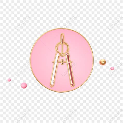 Three Dimensional Pink Compass Icon Three Dimensional Pink Compasses Png Image Image And