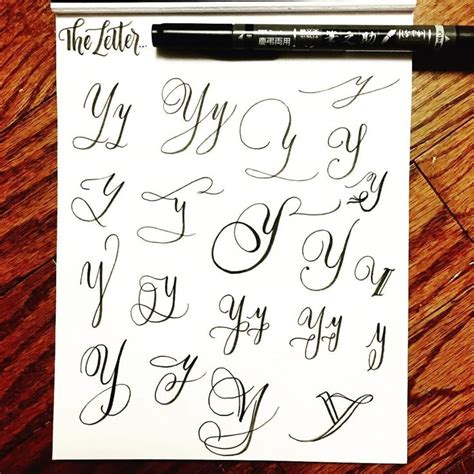 Letter Y Drill • Studies Of Each Letter Continued If You Missed My