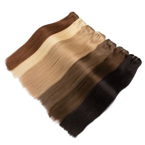 Straight Clip On Human Hair Extensions 7pcs 12 26 With 16 Clips